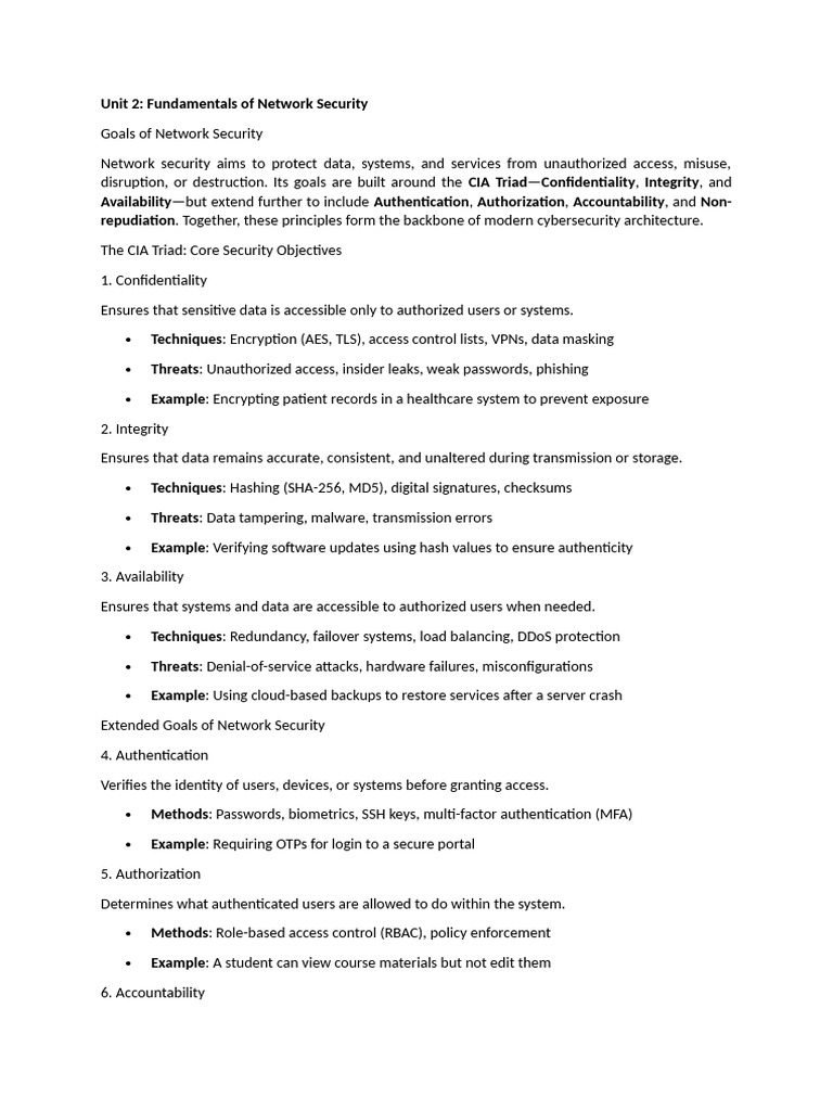Unit 2 Fundamentals of Network Security | PDF | Phishing | Malware