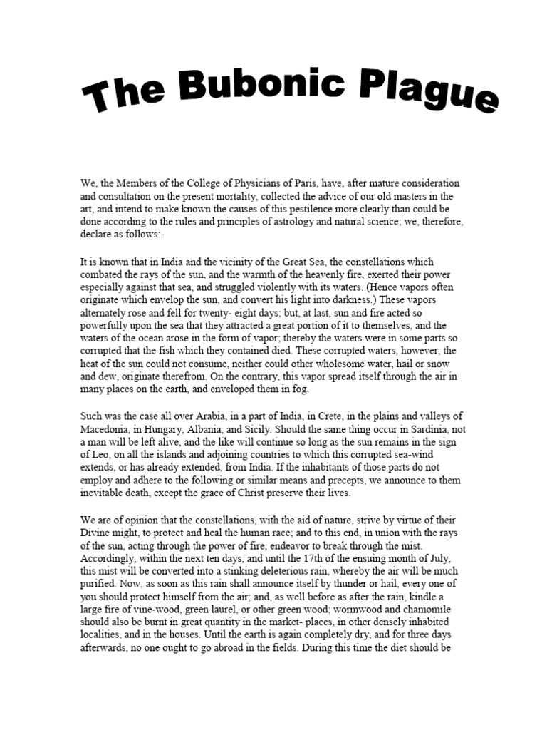 Text Black Death Primary Source Documents | PDF