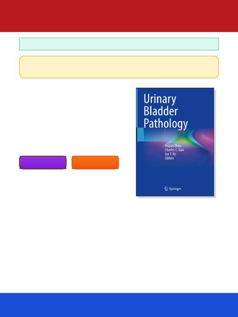 Urinary Bladder Pathology 1st Edition by Haijun Zhou, Charles Guo, Jae ...