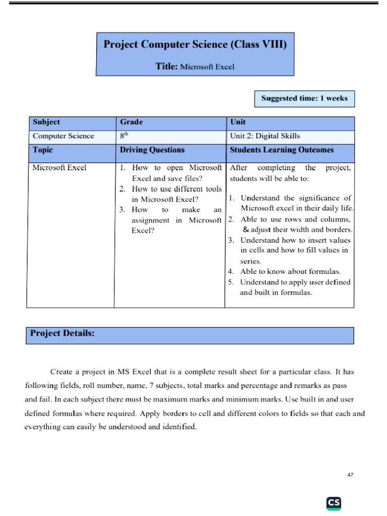Project Computer Science With Solution | PDF