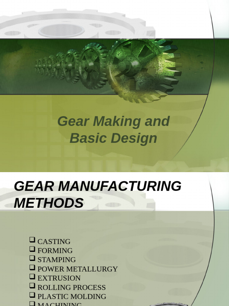 Making Gears | PDF | Gear | Grinding (Abrasive Cutting)
