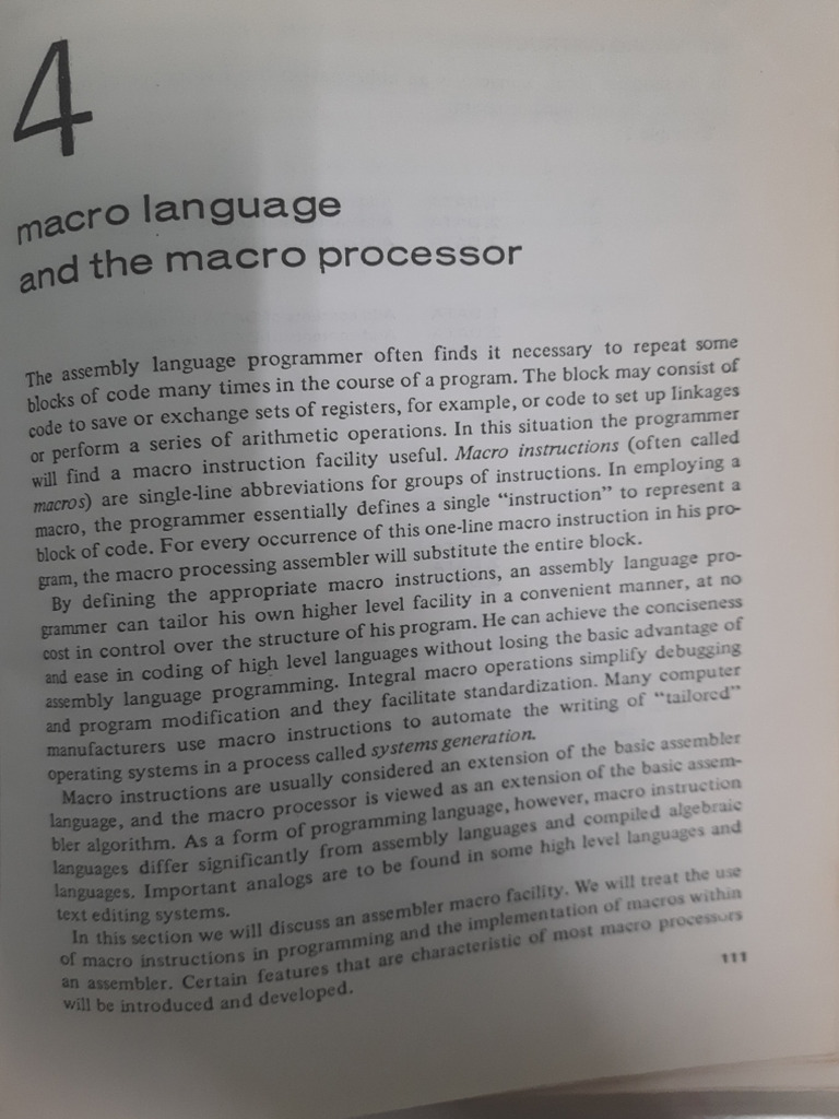 Macro Processor Theory | PDF