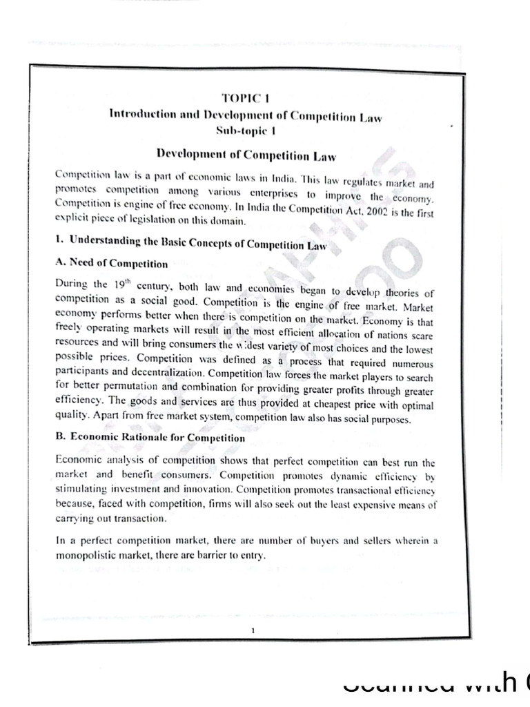Competition Short Notes | PDF