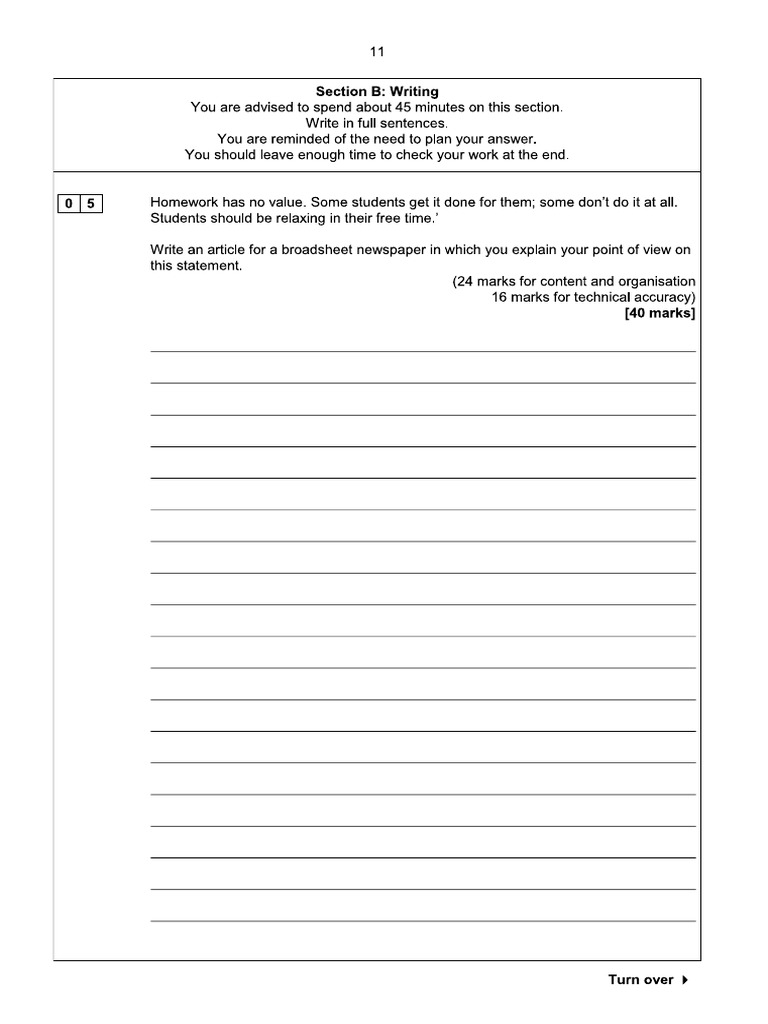 Writing Question Homework NEW | PDF