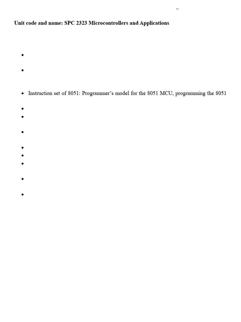 1 Introduction To Microcontrollers and Applics | PDF | Microcontroller ...