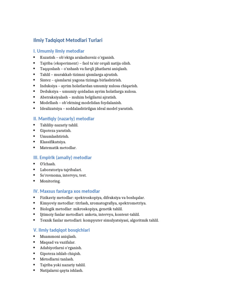 Ilmiy_tadqiqot_metodlari | PDF