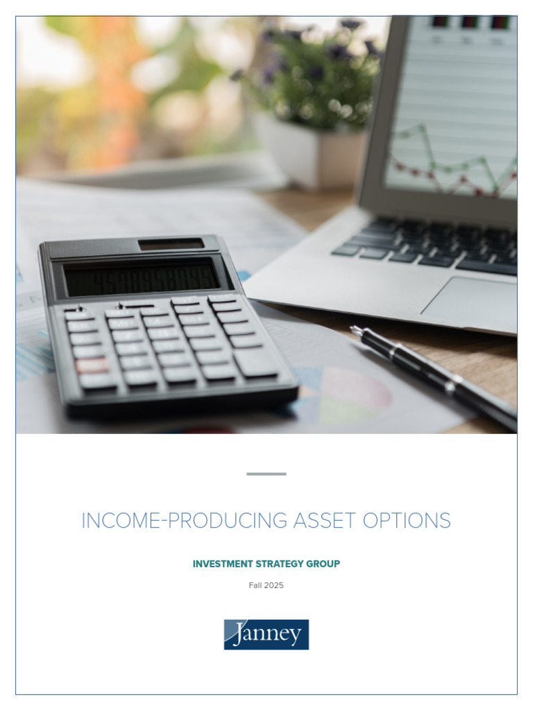 Income Producing Asset Options Fall 2025 | PDF | Investment Fund ...