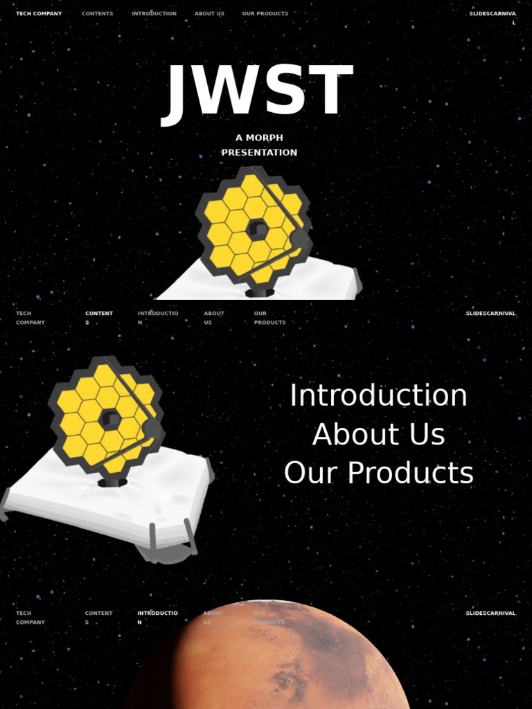 Minimal Morph Space Themed Background Slides | PDF | Outer Space ...