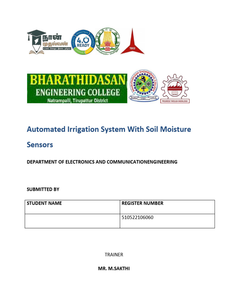 Automated Irrigation System With Soil Moisture Sensors | PDF ...