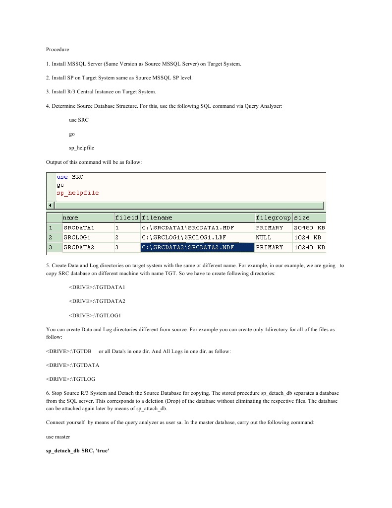 MSSQL R/3 System Migration Guide | PDF | Microsoft Sql Server | Data Management Software