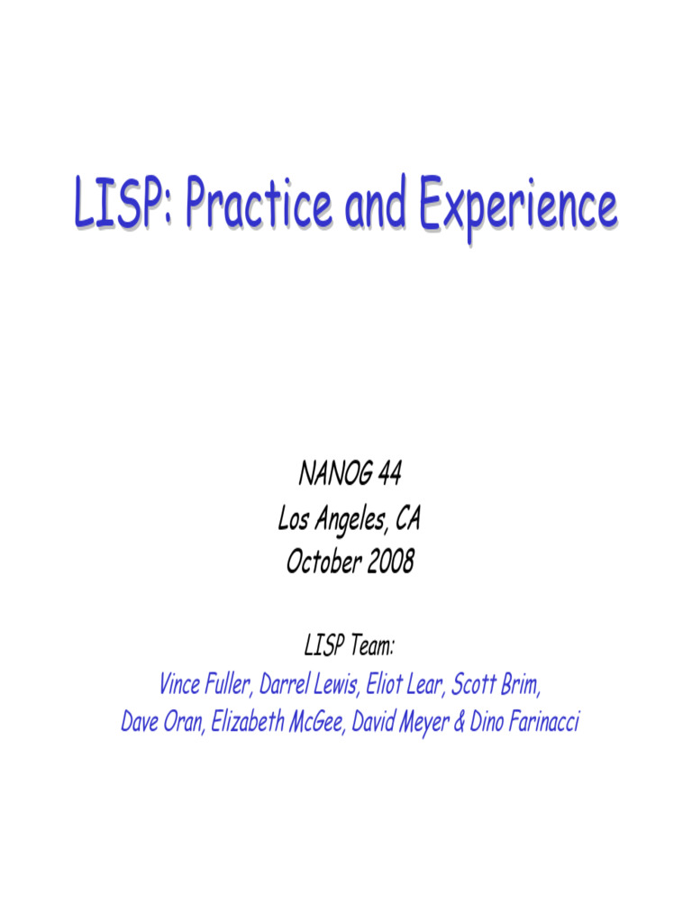 Meyer Lisp N44 | PDF | I Pv6 | Ip Address