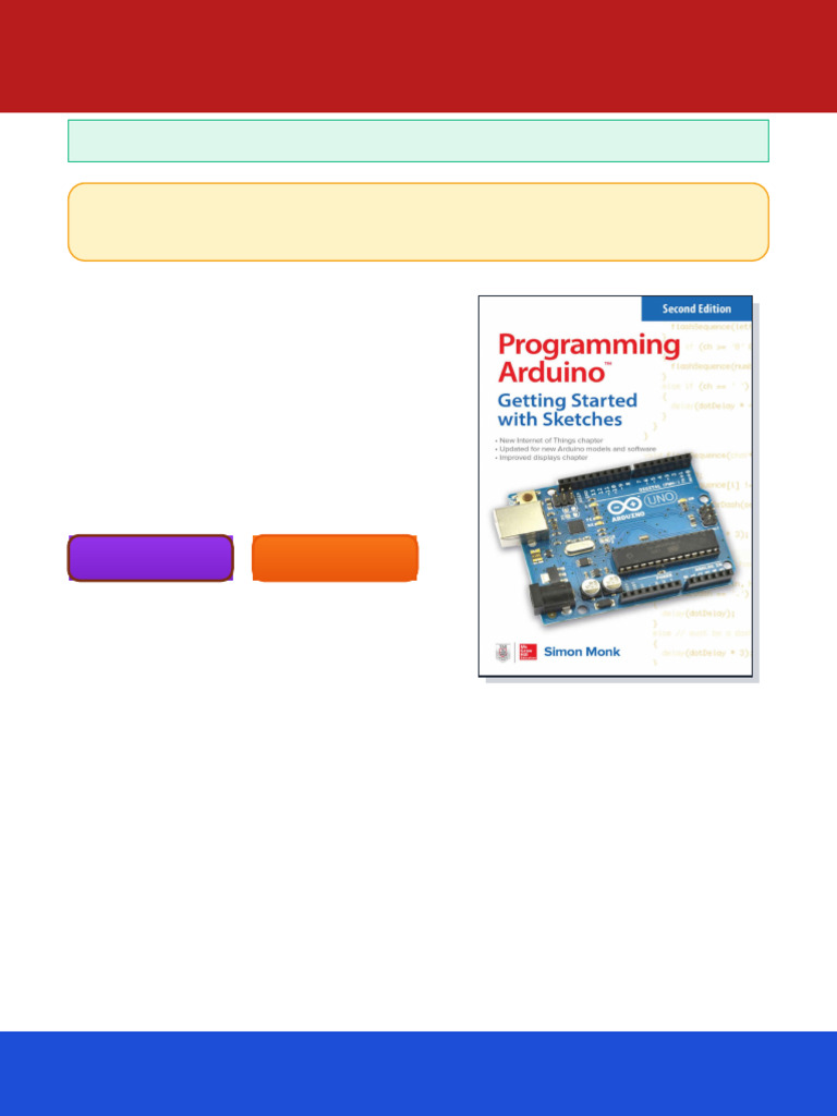 Programming Arduino: Getting Started With Sketches (Tab) Monk Ebook ...