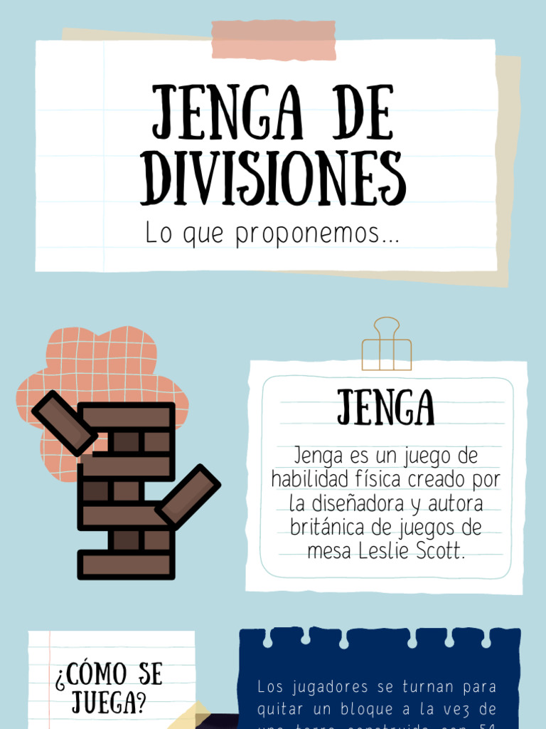 JENGA | PDF | Juego de azar