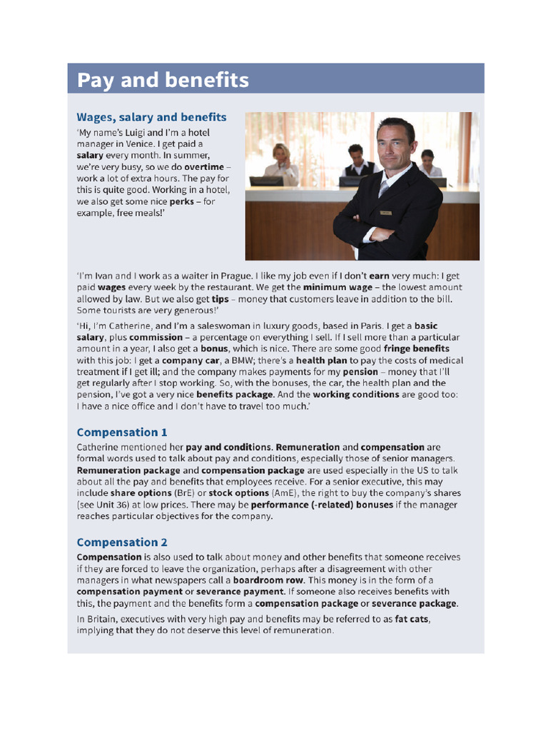 Pay and Benefits | PDF