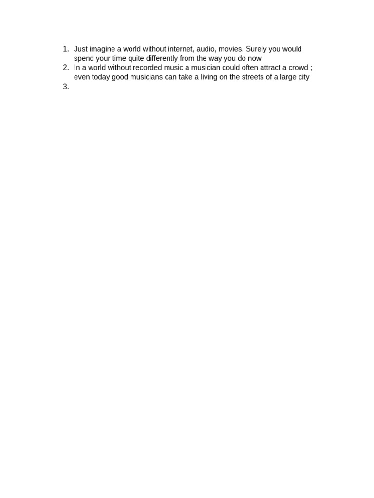 Just Imagine A World Without Internet | PDF