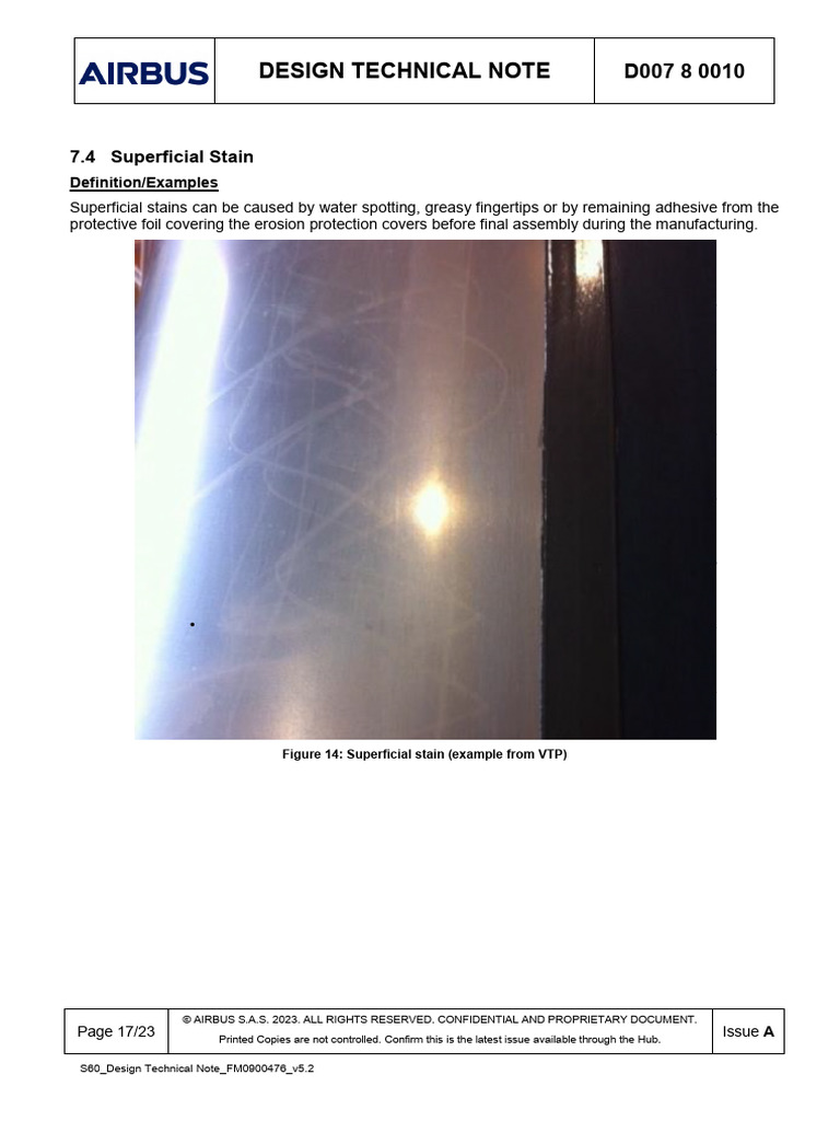 Acceptance Criteria of A320 HTP Covers Polish 1 | PDF