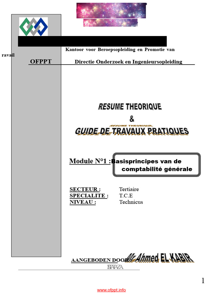 Module 05 TSGE Basisconcepten van Algemene Boekhouding OFPPT | PDF