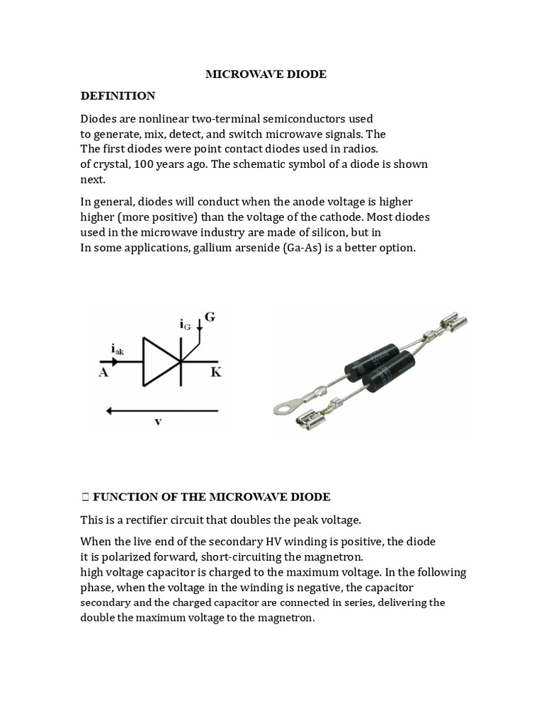 Microwave Diode | PDF