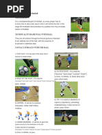 Trapping Techniques in Football | PDF | Sports | Team Sports