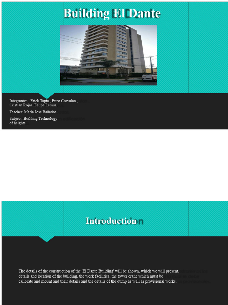Building The Dante Viña Del Mar | PDF | Crane (Machine)