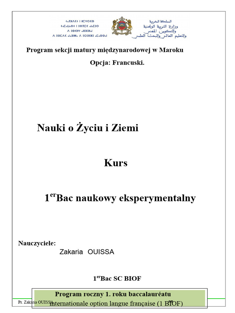 Kurs 1bac SC FR | PDF