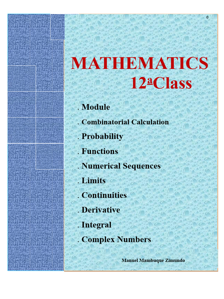 Mathematics Manual 12th Grade.pdf | PDF | Function (Mathematics ...
