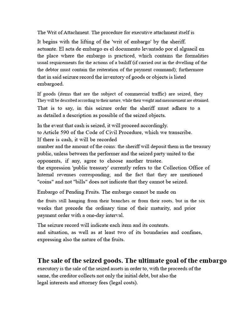 Understanding Writ of Attachment Procedures | PDF