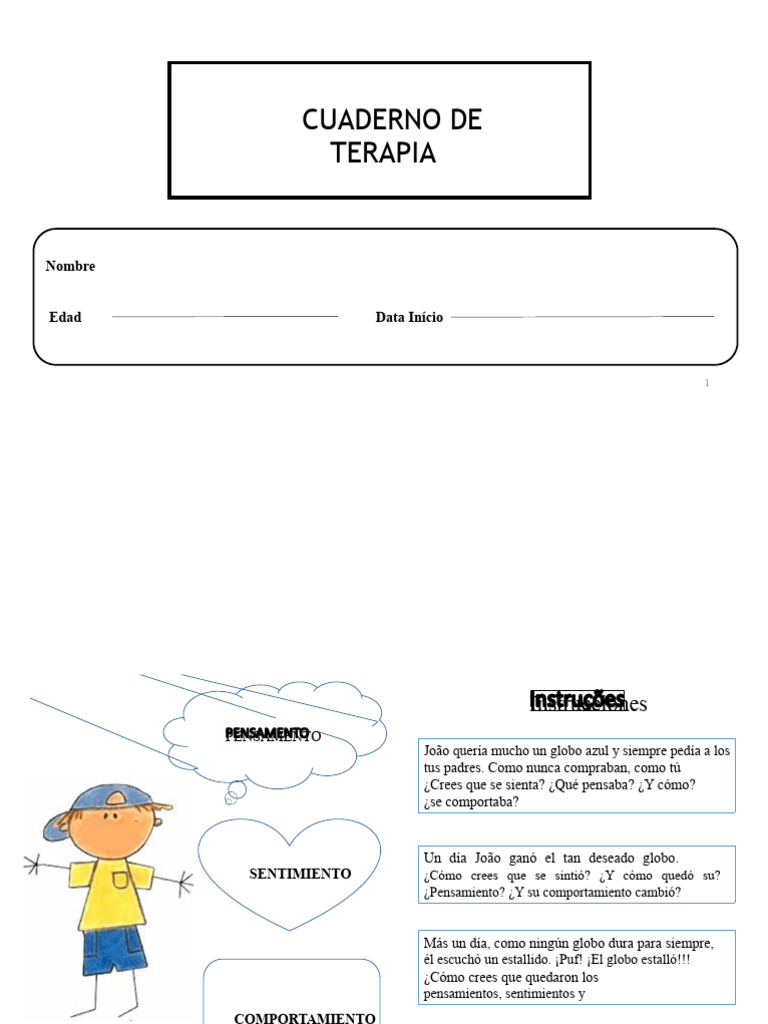 Actividades Para Psicoterapia Infantil Pdf