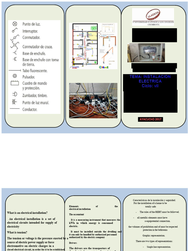 Triptych-response Electrical Installations | PDF | Electrical Wiring | Voltage
