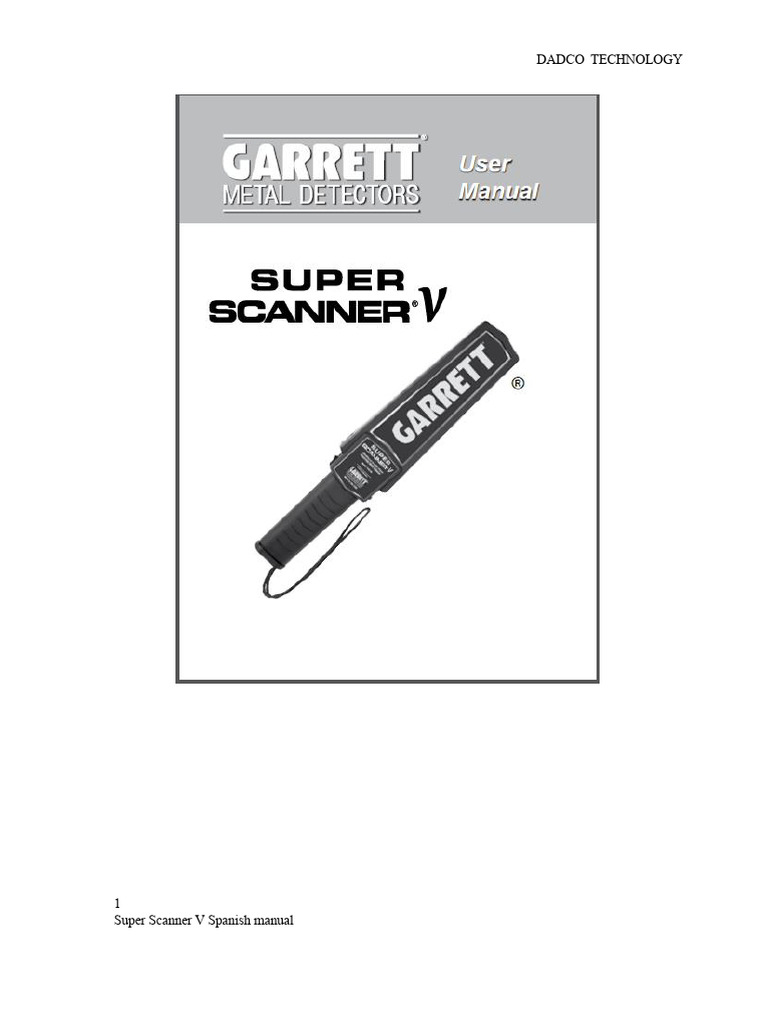Garrett Super Scanner v (1) | PDF | Headphones | Metal Detector