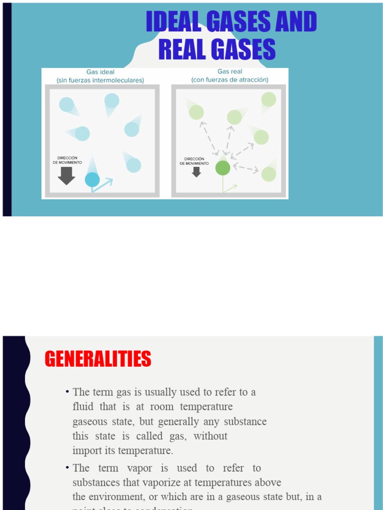 Ideal vs Real Gases Explained | PDF | Gases | Pressure