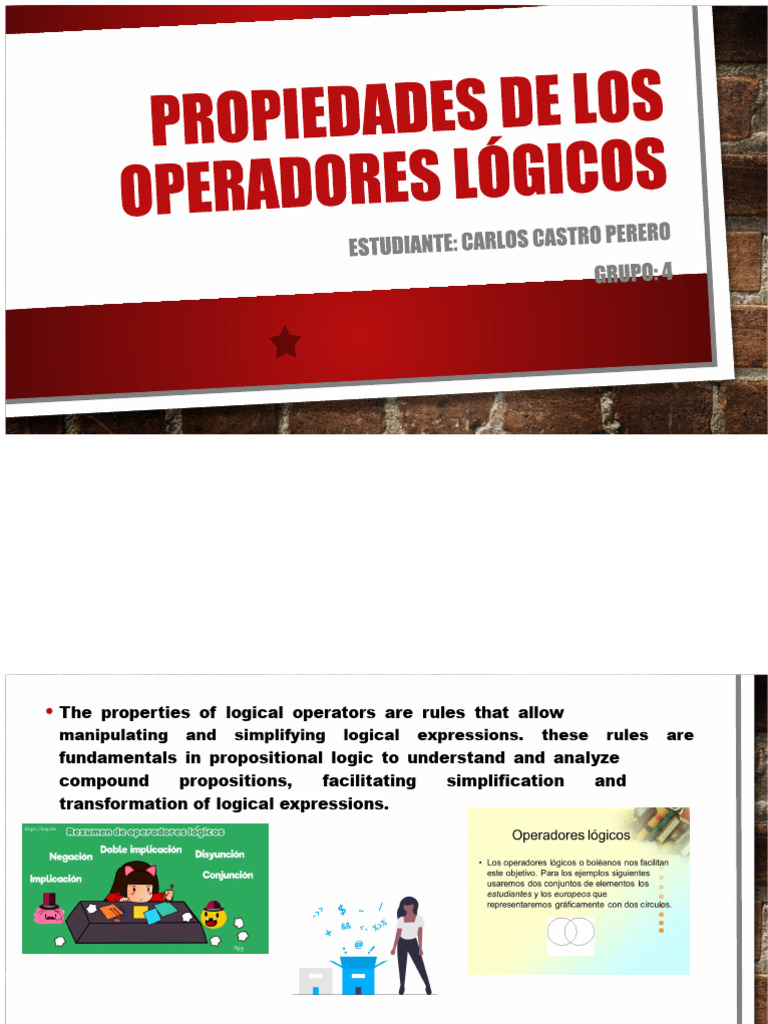 Properties of Logical Operators | PDF