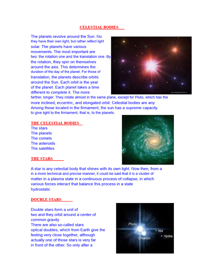 Celestial Bodies | PDF | Meteoroid | Planets