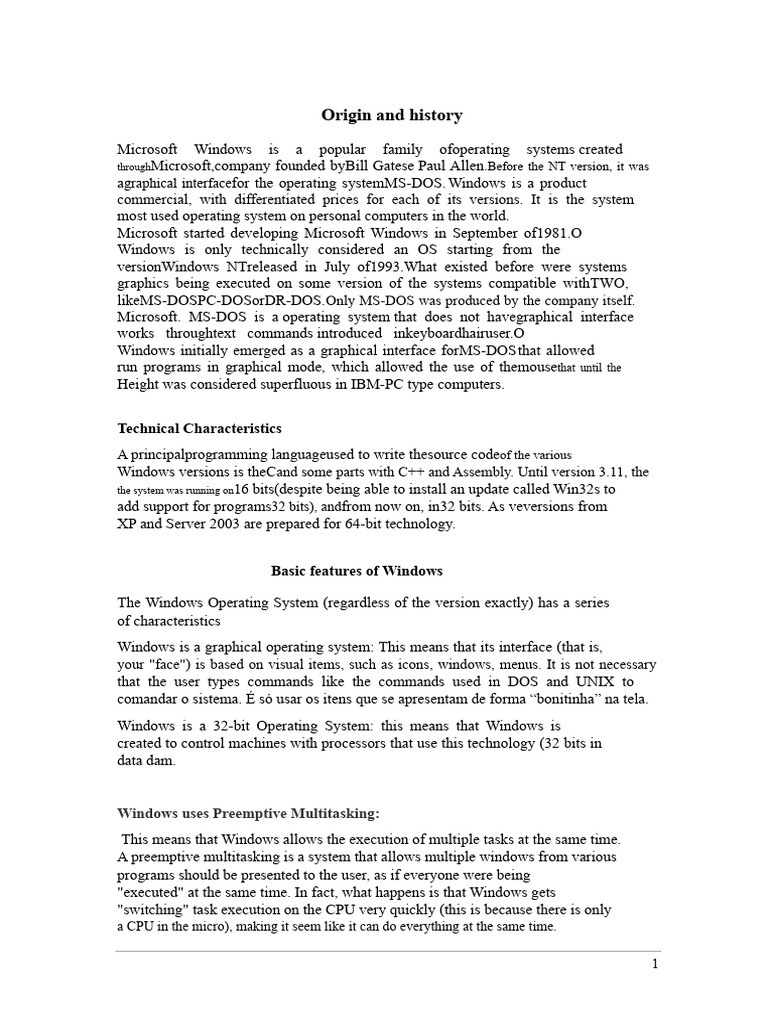 Windows features | PDF | Computer File | Microsoft Windows