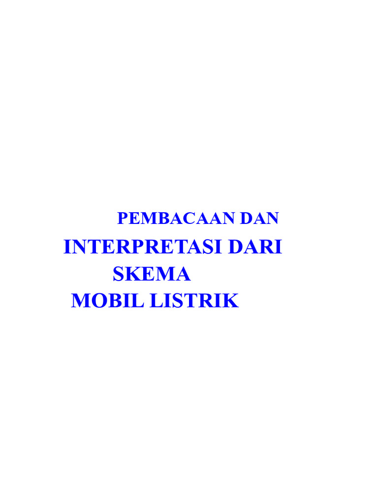 Interpretasi Skema Listrik Mobil | PDF