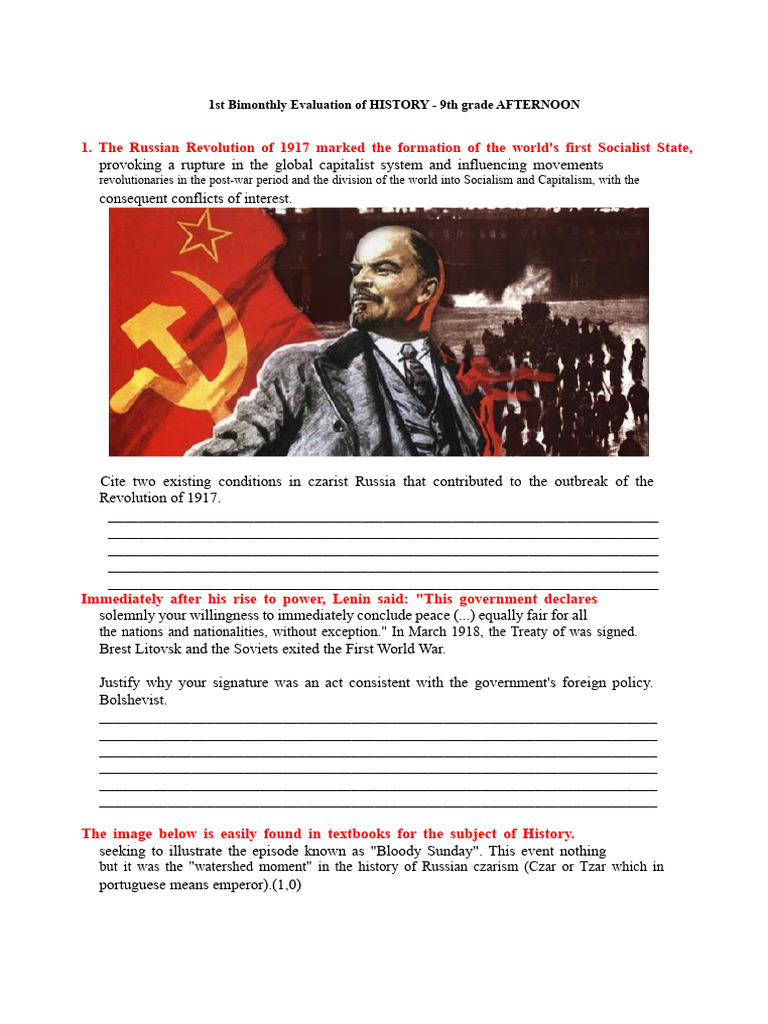 1st Bimonthly Assessment of HISTORY - 9th Grade AFTERNOON | PDF ...