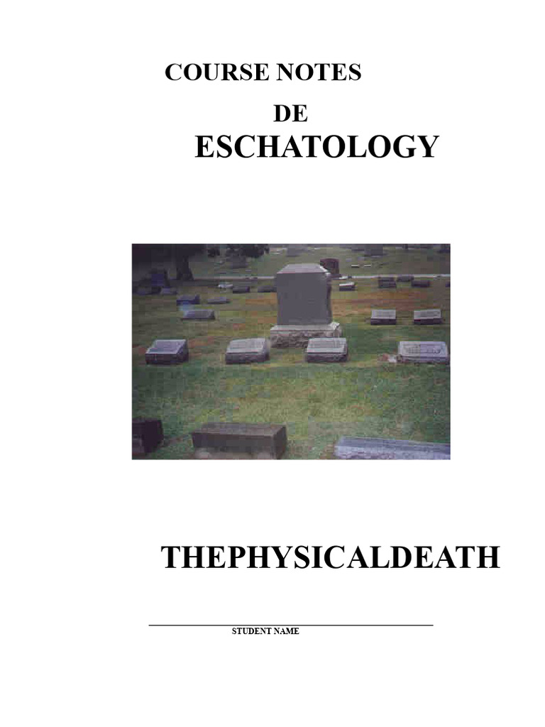 Understanding Physical Death in Eschatology | PDF | Adam | Last Judgment