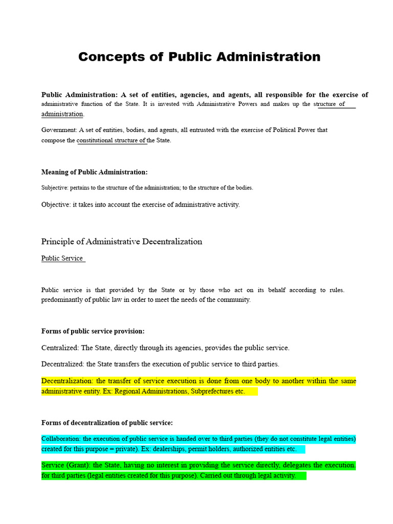 Understanding Public Administration Concepts | PDF | Bureaucracy | Expense