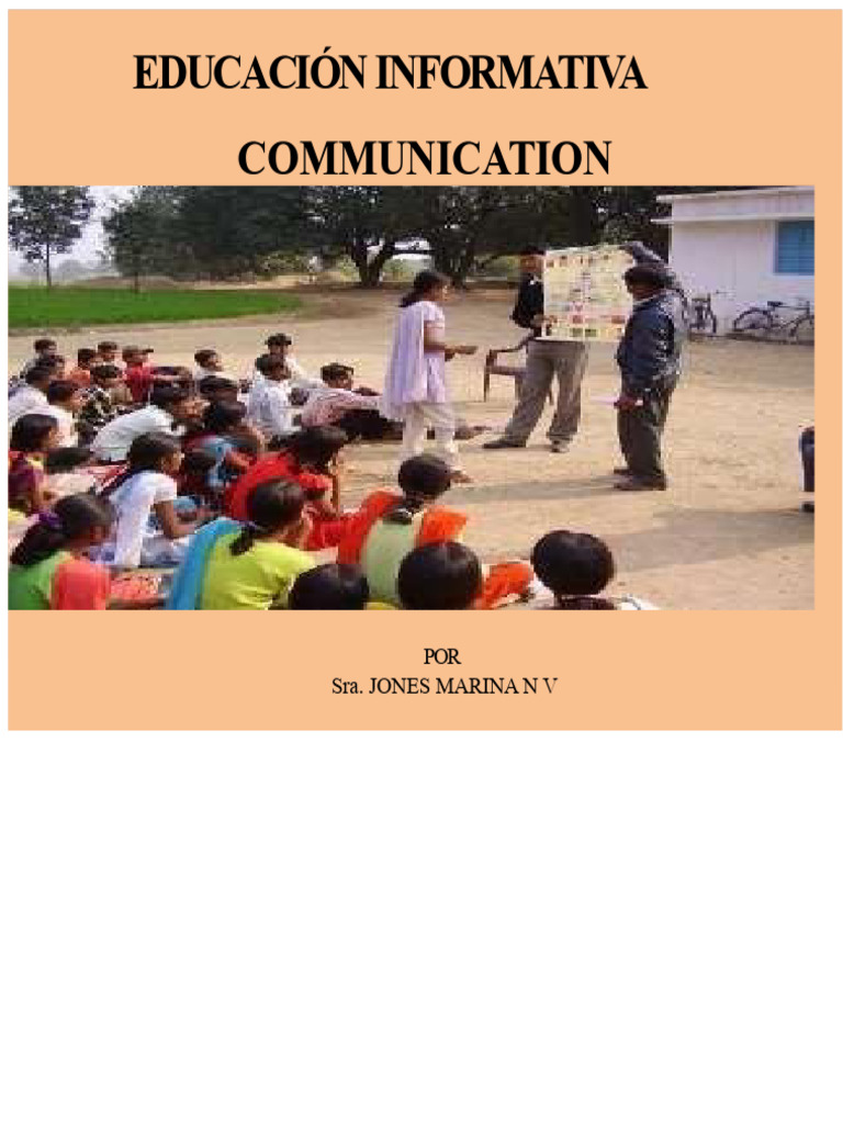 IEC - Información, Educación y Comunicación | PDF | Comunicación ...