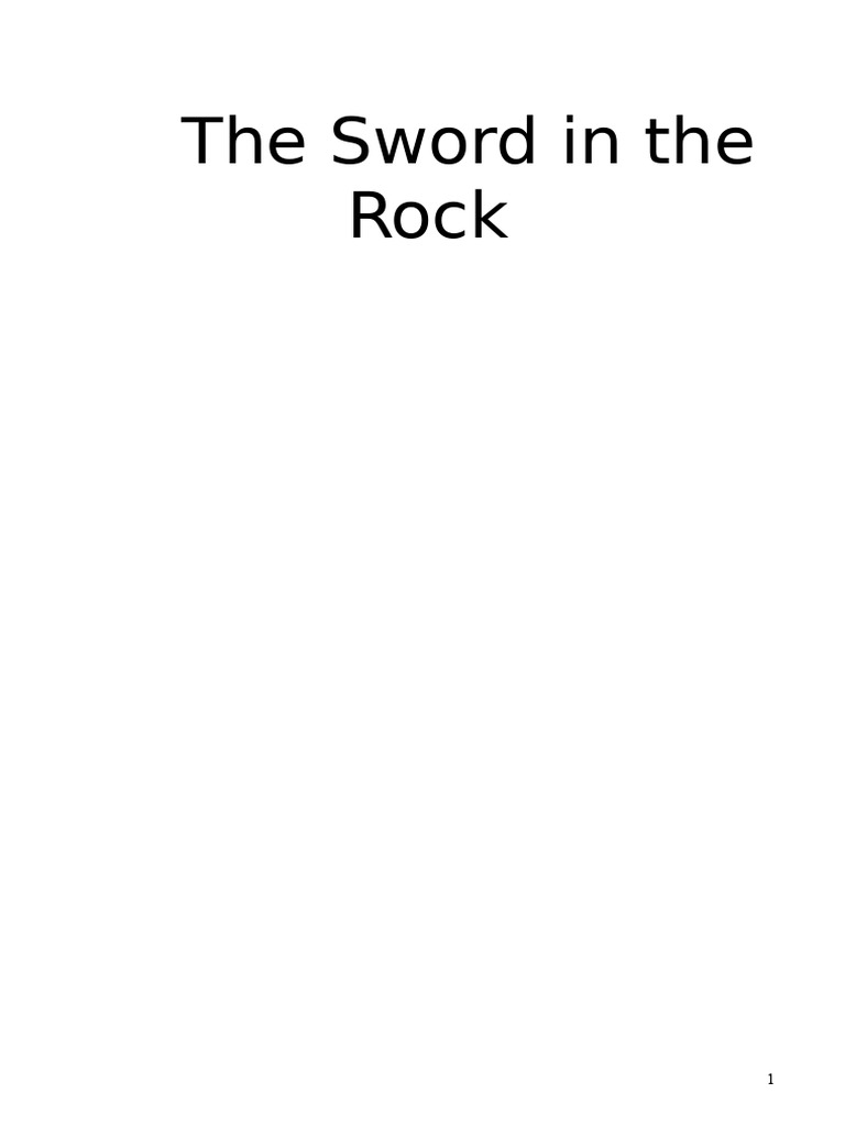 The Sword in the Stone | PDF | Excalibur