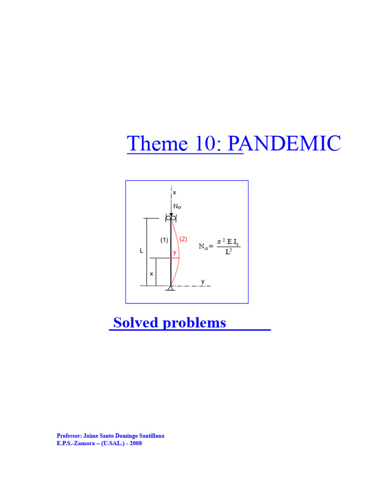 Solved Problems Topic 10 Buckling | PDF | Buckling | Column