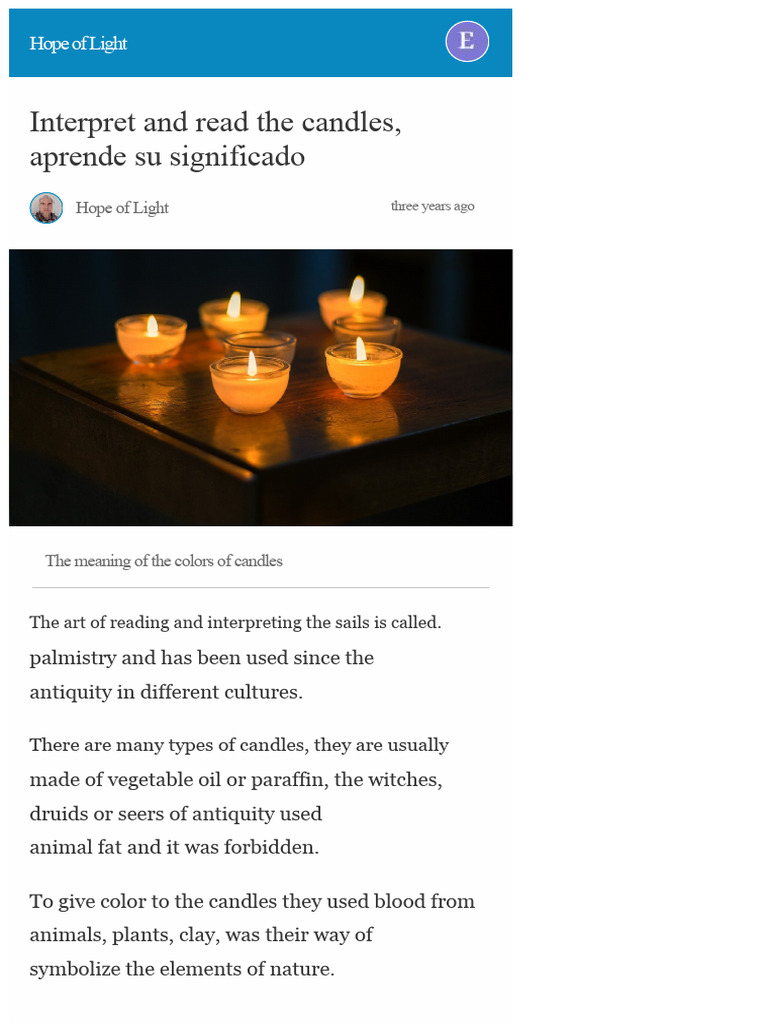 Interpret and Read The Candles, Learn The Meaning of The Candles. | PDF