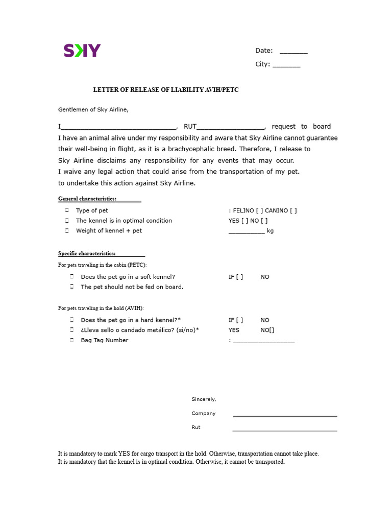 Letter of Release of Responsibility Regions | PDF
