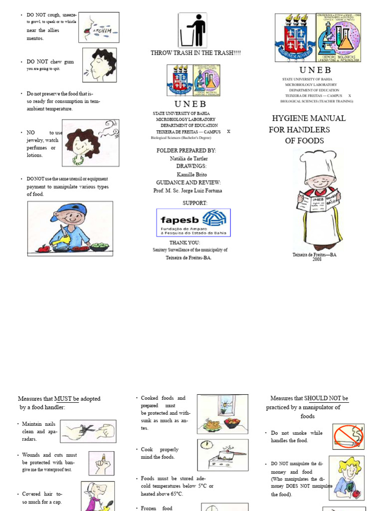 Folder - Food Handler's Manual | PDF