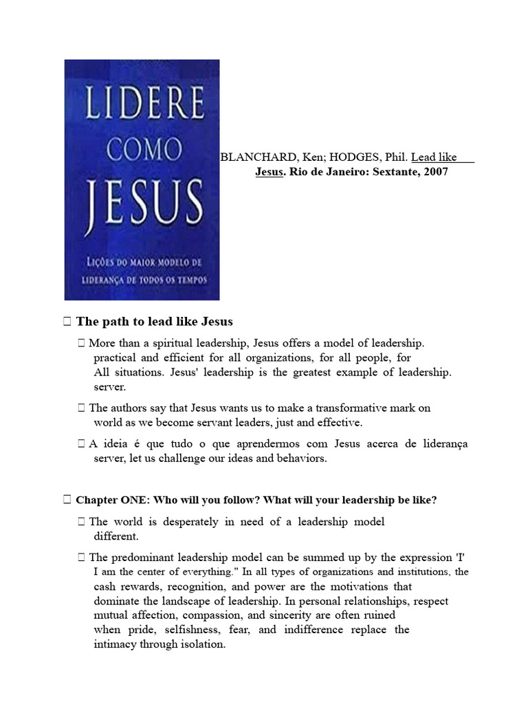 Lead like Jesus | PDF | Leadership | Jesus