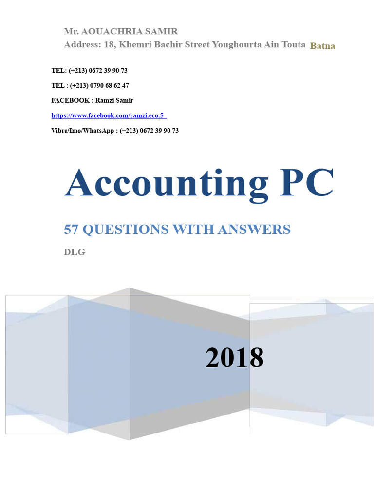 57 Questions With Answers About PC Accounting 2018 | PDF | Computer File | Zip (File Format)