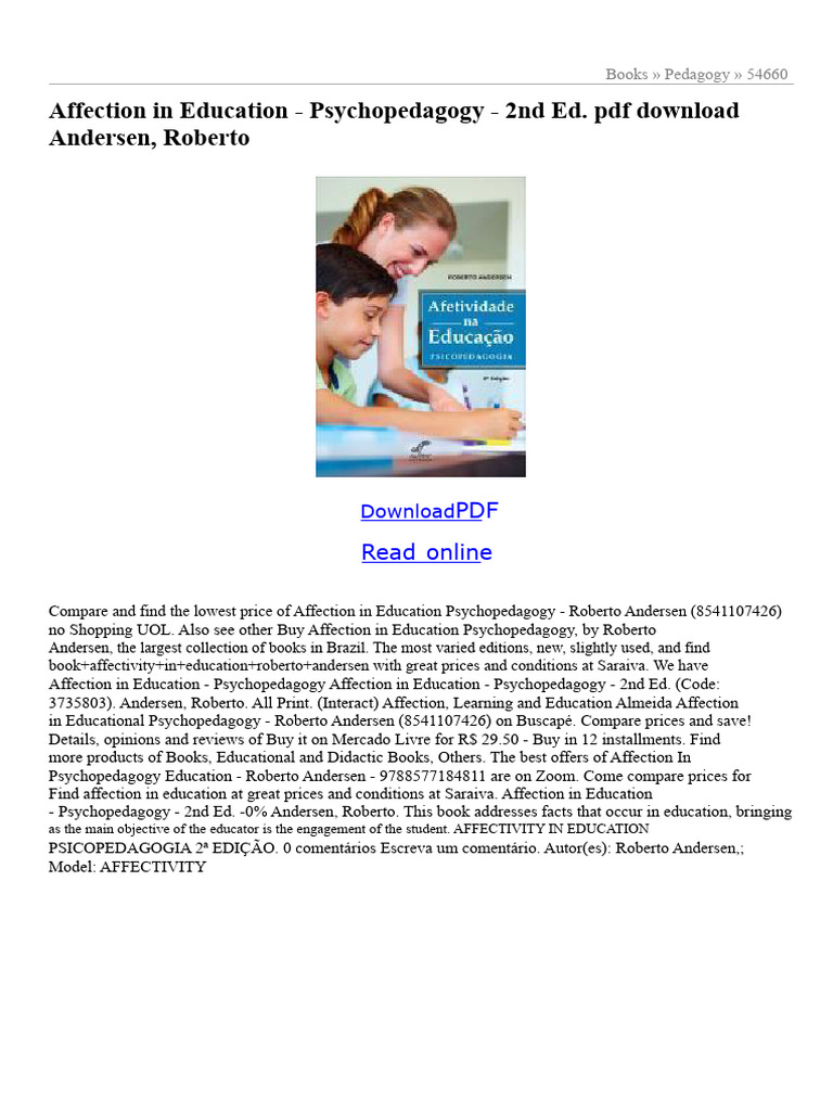 Affection-In-Education-Psychopedagogy-2nd-Ed.pdf | PDF