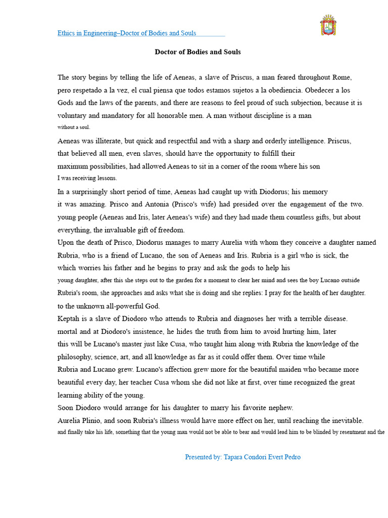 Doctor of Bodies and Souls | PDF