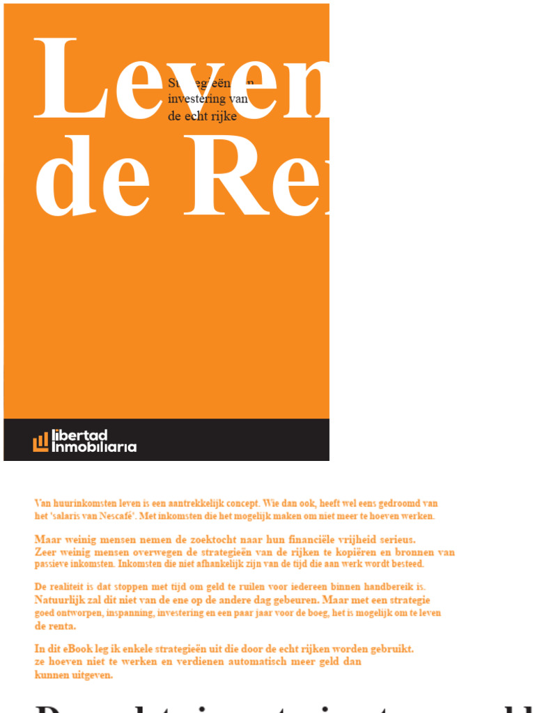 Ebook Leven Van Huurinkomsten - Voor Carlos Galán | PDF