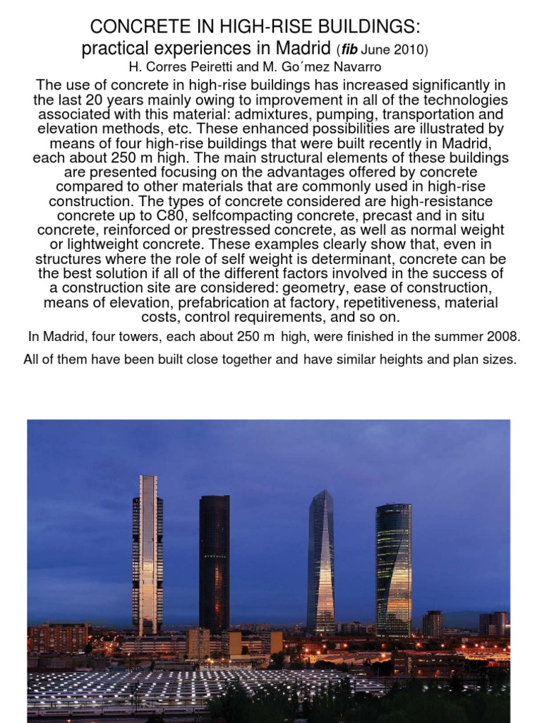 Concrete in High-Rise Buildings | PDF | Truss | Concrete